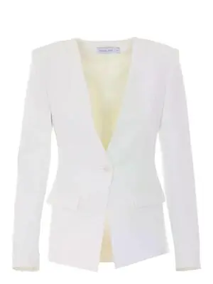 Patrizia Pepe V-neck Single-breasted Blazer - White