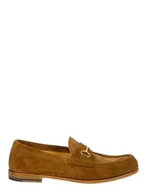 HENDERSON BARACCO Horsebit Suede Sandals - Brown