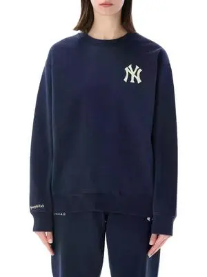 SPORTY & RICH Heritage Yankees Crewneck Sweater - Blue