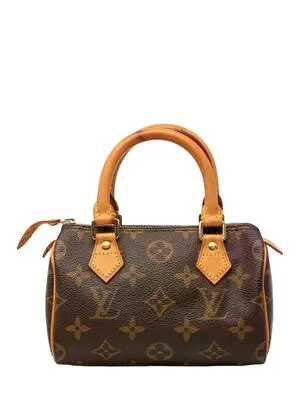 LOUIS VUITTON 2000 Monogram Mini Speedy Hl Satchel - Brown