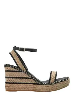 CastaÑer Striped Wedge Espadrilles - Neutrals