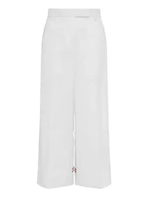 Thom Browne Gabardine Chino Trousers - White