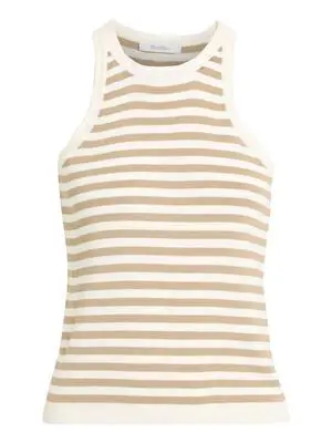 Max Mara Arnes Striped Tank Beige
