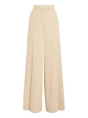 Max Mara Ninfa Wool-twill Wide-leg Pants - Beige