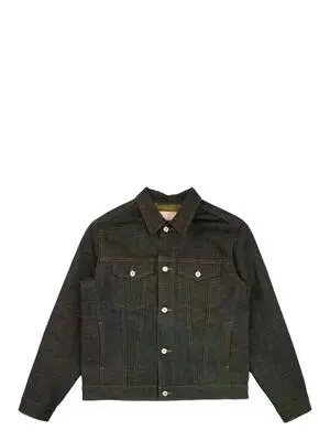 Naked & Famous Denim Citrus Kasuri Selvedge Denim Jacket - Blue