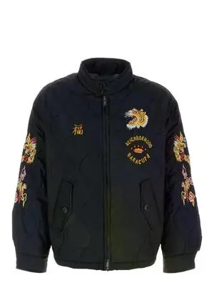 BARACUTA X NEIGHBORHOOD Quilted Embroidered Bomber Jacket