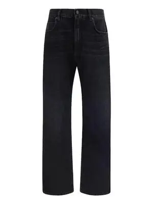 BALMAIN Wide-Leg Cotton Jeans