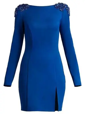 Tadashi Shoji Embellished Mini Dress - Blue
