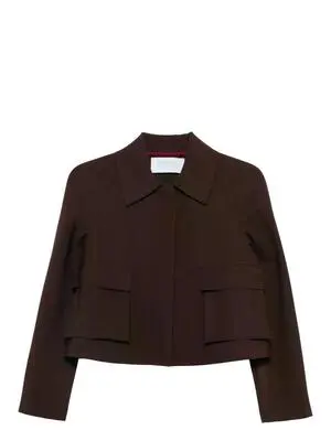 Harris Wharf London Front-pocket Jacket - Brown