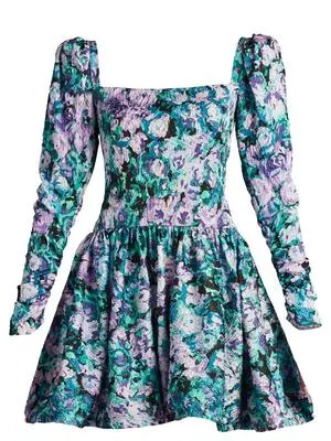 Tadashi Shoji Harlym Floral Mini Dress - Blue