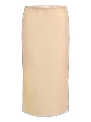 Khaite Syndi Silk Skirt - Neutrals