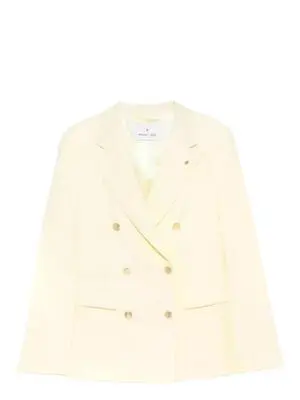 MANUEL RITZ Double-breasted Blazer - Yellow