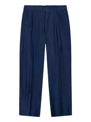 Nn07 Kay Pleated Trousers - Blue