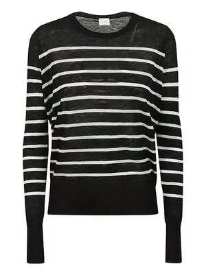 C.T.PLAGE Striped Sweater Black