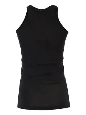 Sportmax Ribbed-knit Racerback Tank Top - Black