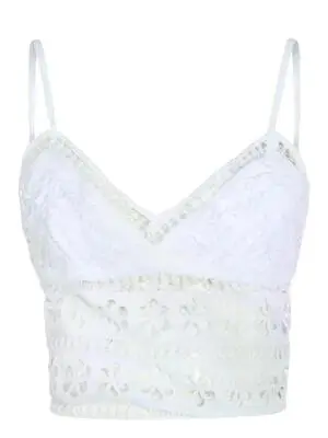 CHARO RUIZ IBIZA Melie Floral-Embroidered V-Neck Top