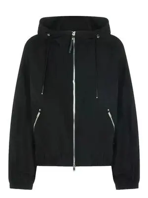 Moose Knuckles Hooded Zip Jacket - Black