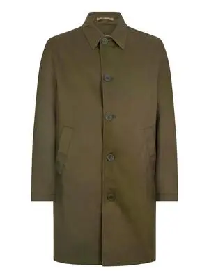 Herno Button-fastening Coat - Green
