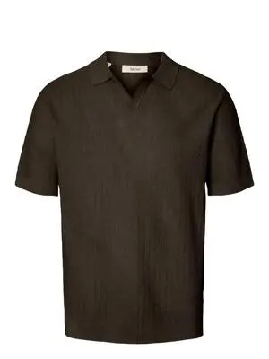 SELECTED Mattis Polo Shirt - Brown