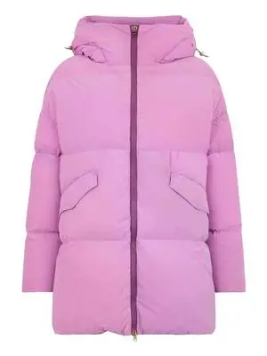 Herno Quilted Hooded Jacket - Purple