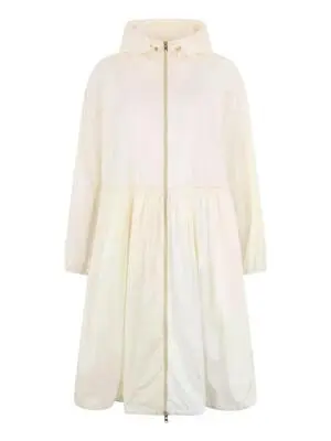 Herno Hooded Zip-front Coat - Neutrals
