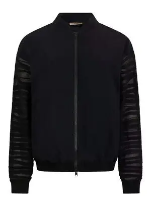 Herno Zip-up Bomber Jacket - Black