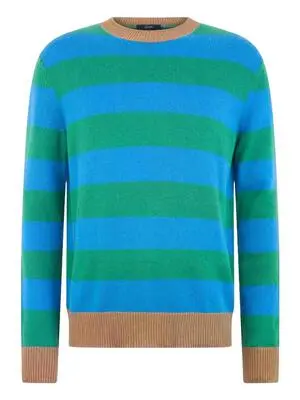 Herno Striped Pullover Sweater - Blue