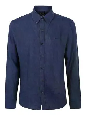 Michael Kors Logo-embroidered Shirt - Blue
