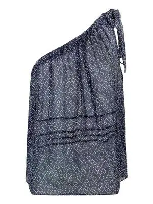MARANT ETOILE Neslya One-shoulder Top - Blue