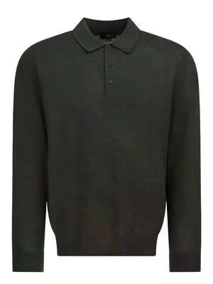 Vince Long-sleeves Polo Shirt - Green