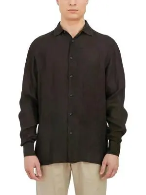 PAOLO PECORA Buttoned Shirt - Black