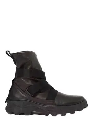 PURO Convertible Leather Sneakers - Black