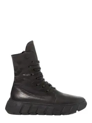 PURO Speedy Return Leather Ankle Boots - Black