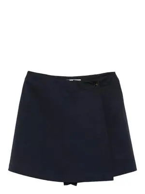 MANUEL RITZ Wrap-design Shorts - Blue