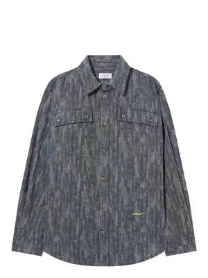 Off-White Ss_switch Off Button-up Shirt - Blue