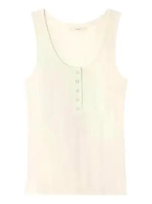 SESSUN Buttoned Tank Top - Neutrals