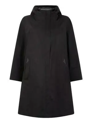 Herno High-collar Hooded Coat - Black