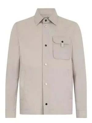 Herno Button-front Shirt Jacket Neutrals