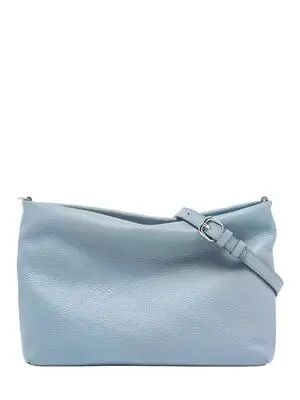 GIANNI CHIARINI Leather Clutch With Detachable Strap - Blue