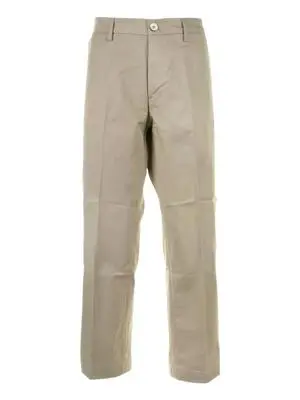 RE-HASH High-waisted Straight Leg Trousers - Neutrals