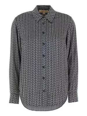 Michael Kors Logo Print Shirt - Black
