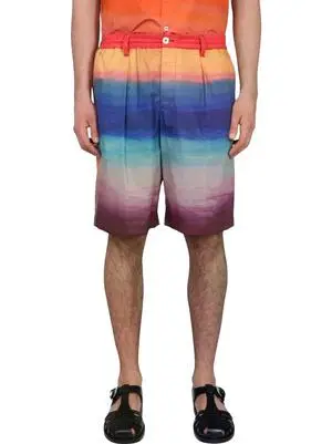Marni Cotton Bermuda Shorts - Orange