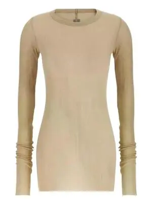 Rick Owens Long-Sleeve T-Shirt Neutrals