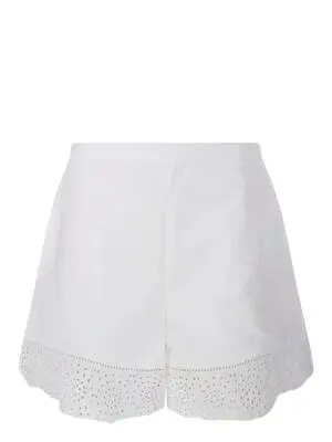 BY MALENE BIRGER Greta Eyelet-trim Shorts - White