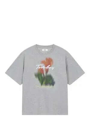 STUDIO TOMBOY Graphic Print T-shirt - Grey