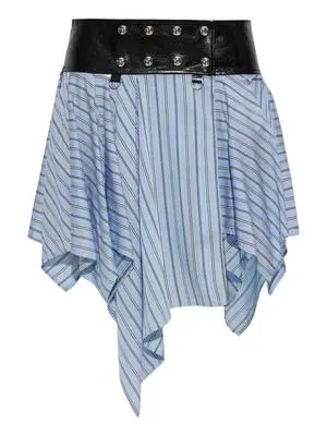 IRO PARIS Striped Asymmetrical Skirt - Blue