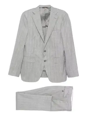 Canali Striped Suit - Grey