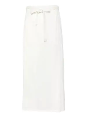 TOTEME Tie-waist Midi Skirt - Neutrals