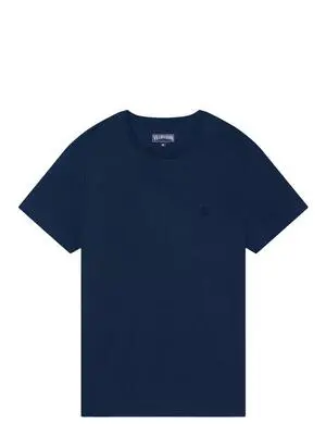 Vilebrequin Thom Logo-embroidered T-shirt - Blue