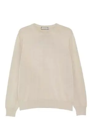 Canali Crew-neck Sweater - Neutrals